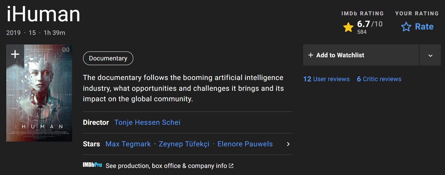 📹 20 Best Artificial Intelligence Documentaries of 2023
