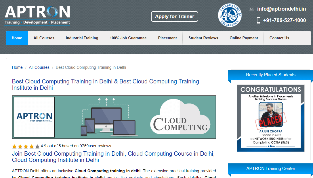12 Best Cloud Computing Courses In Delhi For 2023
