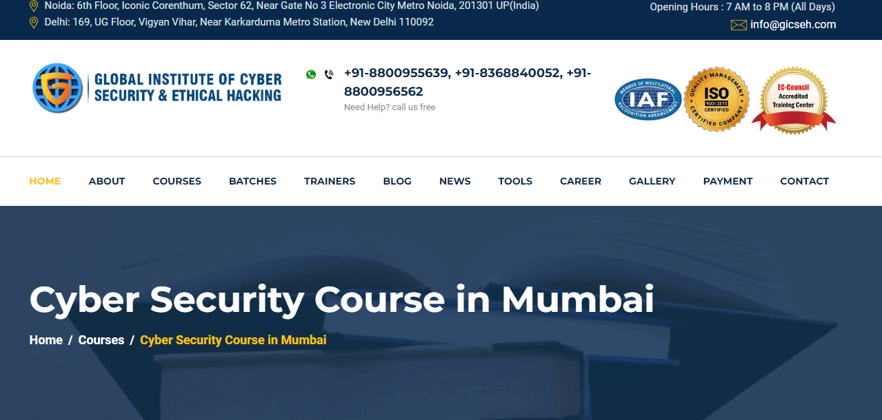 17 BEST Cyber Security Courses in Mumbai 2024 (Updated)