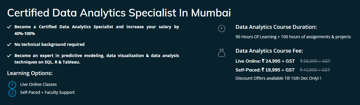14 BEST Data Analytics Courses In Mumbai (2023)