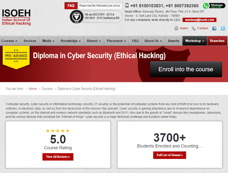 15 BEST Cyber Security Courses in India 2023 (Compared)