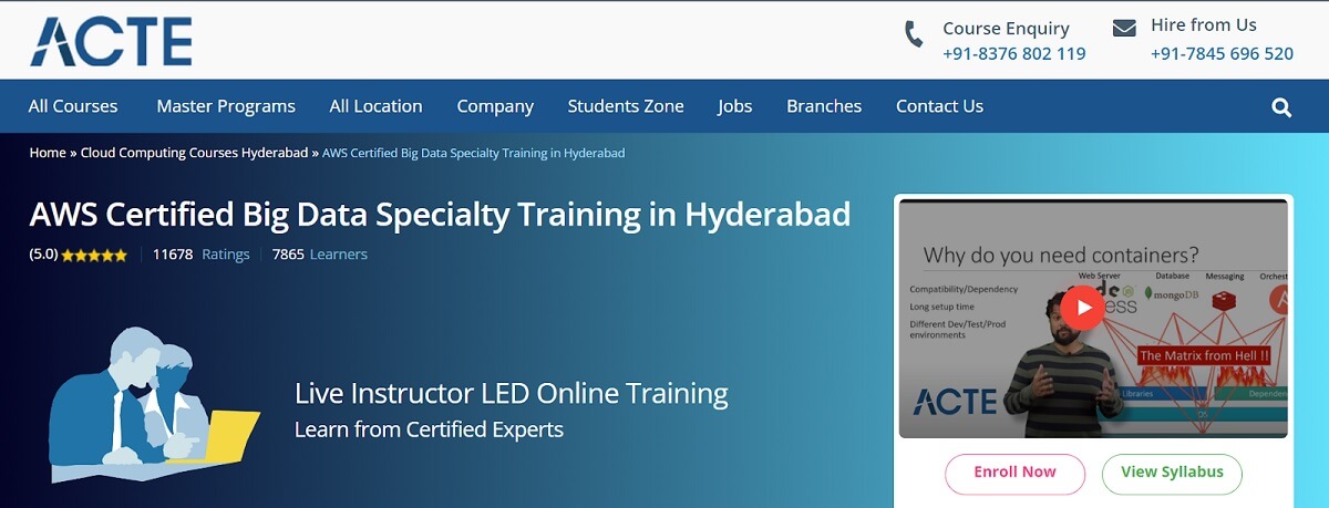 14 Cloud Computing Courses in Hyderabad (2024 Compared)