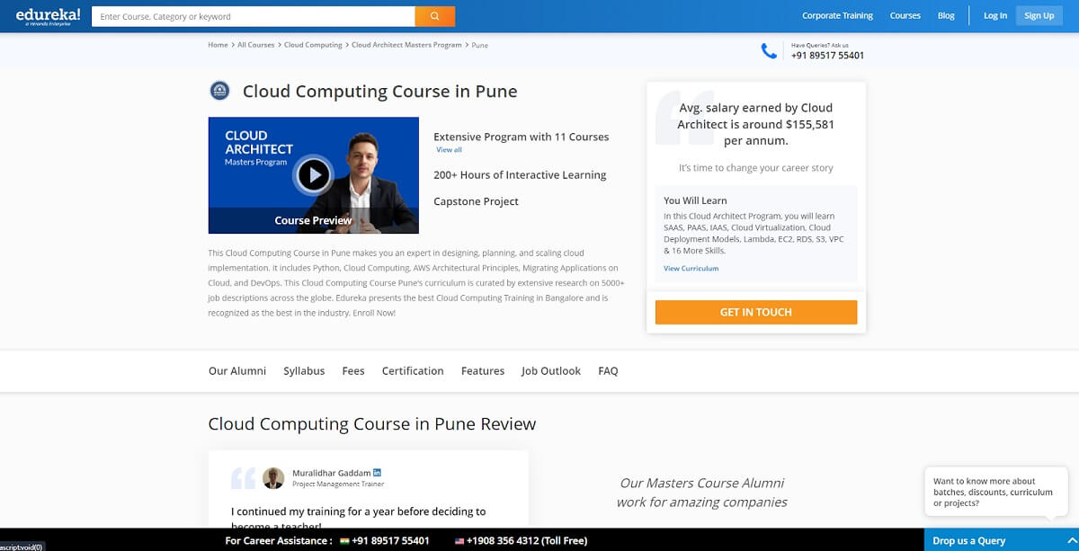 12 highest-rated cloud computing courses in Pune (2024)