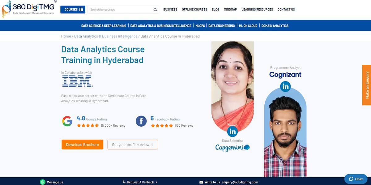 13 BEST Data Analytics Courses in Hyderabad (2024 Updated)