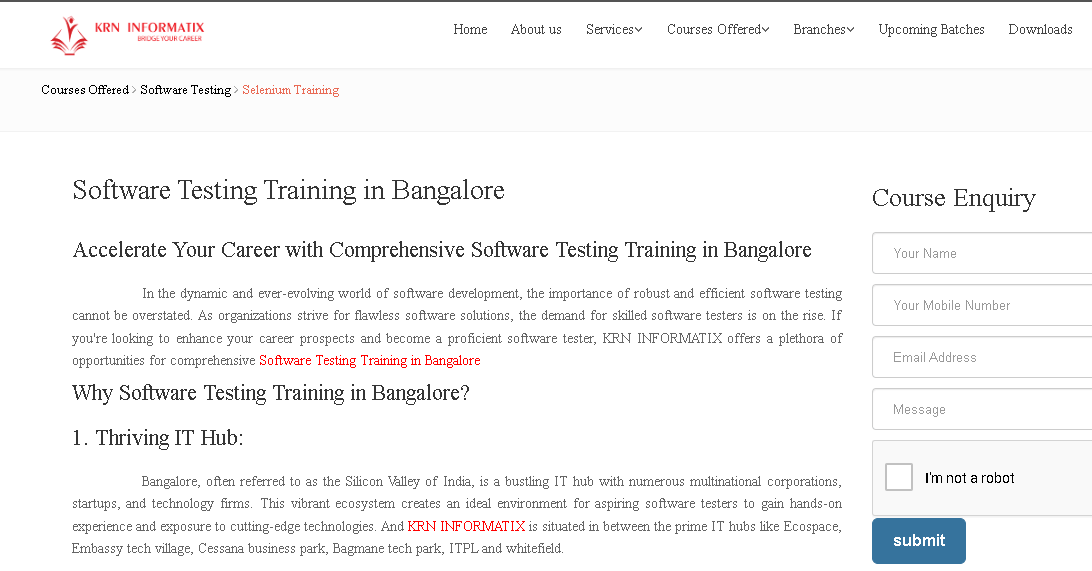 10 BEST Software Testing Courses In Bangalore 2024 10 BEST Software Testing Courses In Bangalore 2024
