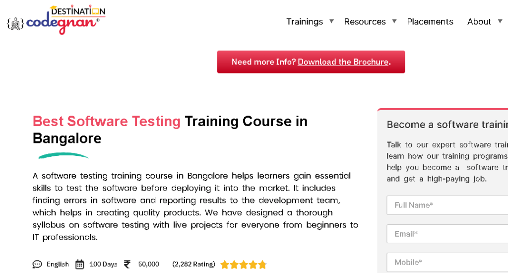 10 BEST Software Testing Courses In Bangalore (2024)