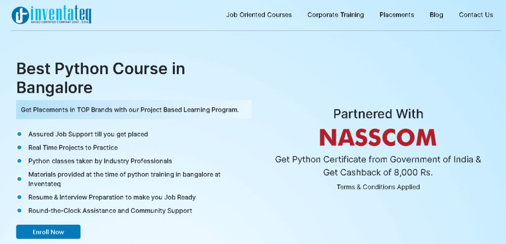 10 Best Python Courses In Bangalore (Compared) - 10Pie