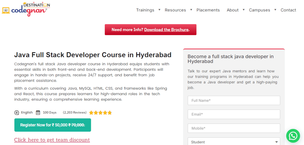 Best Java full-Stack Courses in Hyderabad
