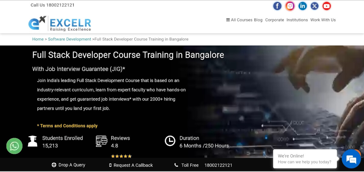 Best Java Full Stack Course in Bangalore